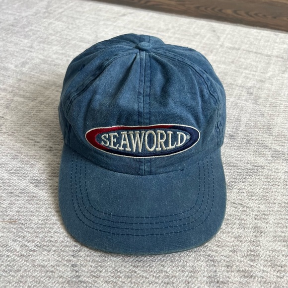 Accessories | Vintage 199s Seaworld Adventure Parks Adult Unisex Blue ...